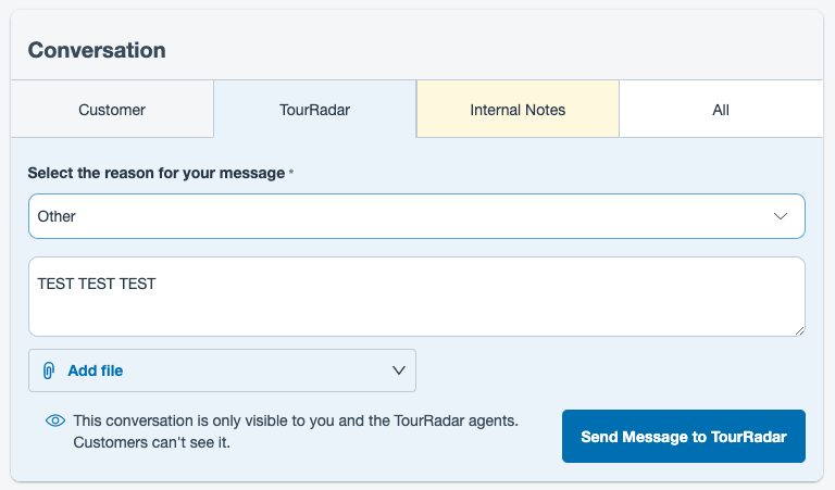 How to Use Operator and Tourradar 2-Way Communication?